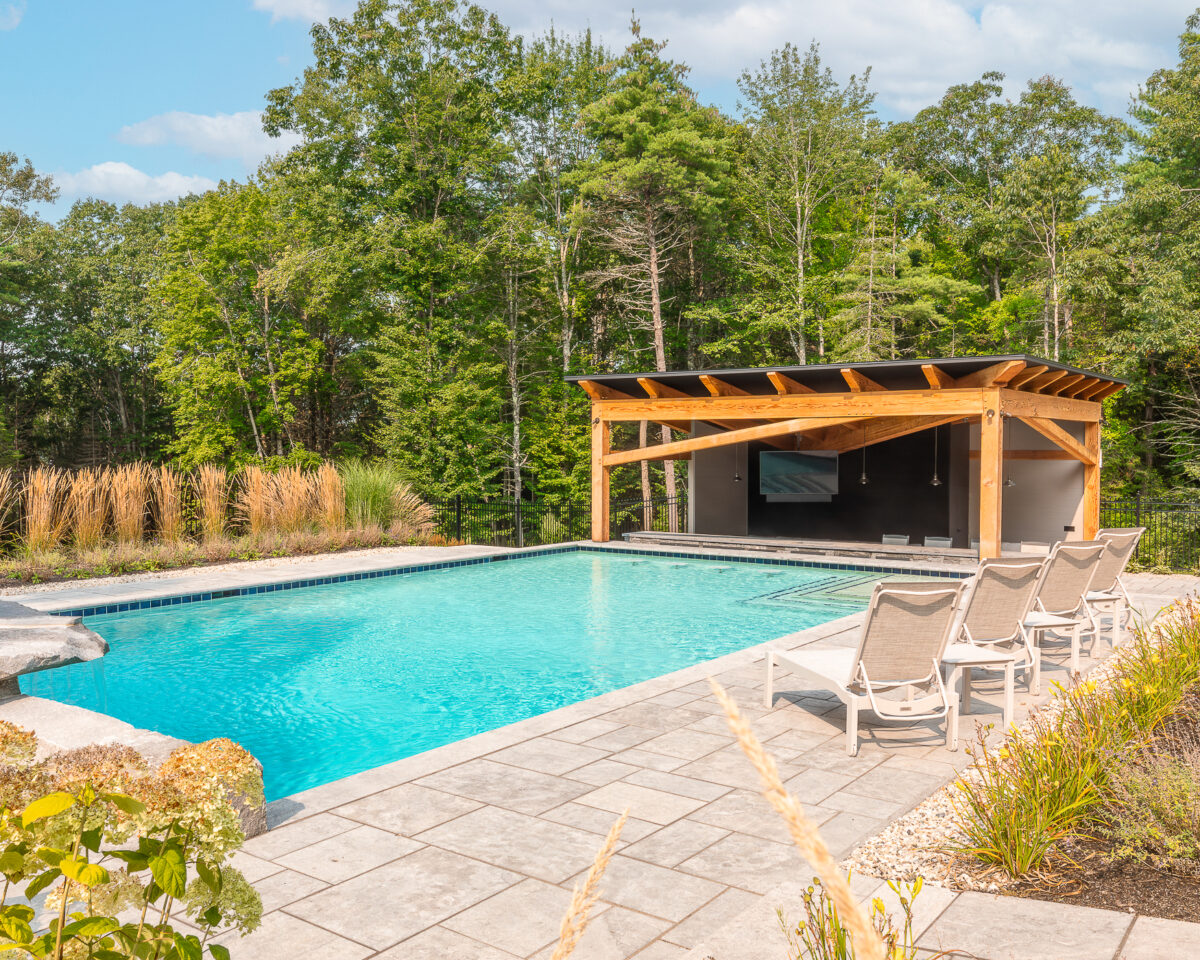 Timber Frame Pool Pavilion - Benjamin and Co | Timber Frames and Custom ...