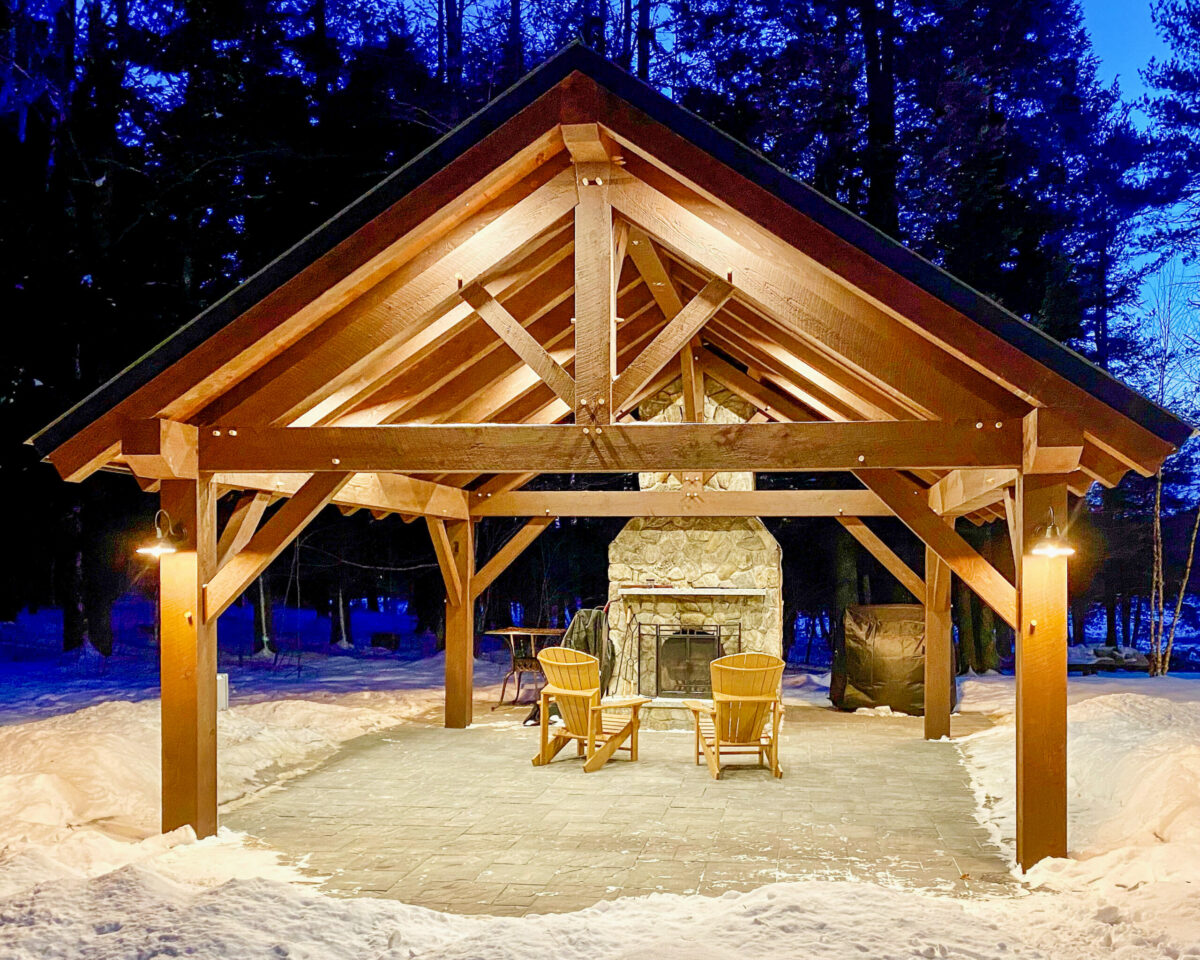 Timber Frame Kits - Pavilion/Shed - Benjamin and Co | Timber Frames and ...