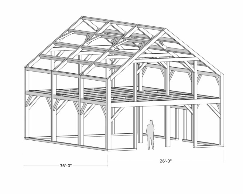 Timber Frame Kits - Traditional Barn - Benjamin and Co | Timber Frames ...